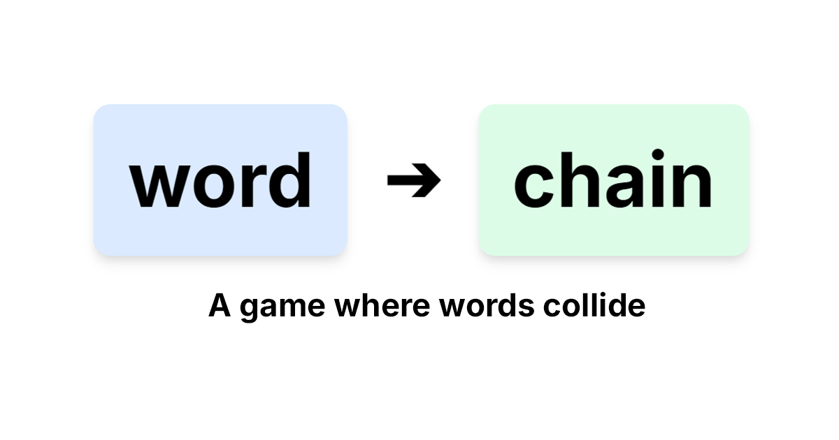 Word Chain - A game where words collide